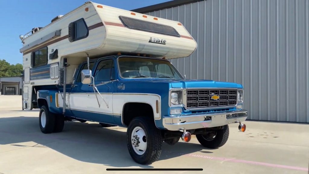 1977 Chevy K30 Silverado w/ Camper – Texas Trucks and Classics