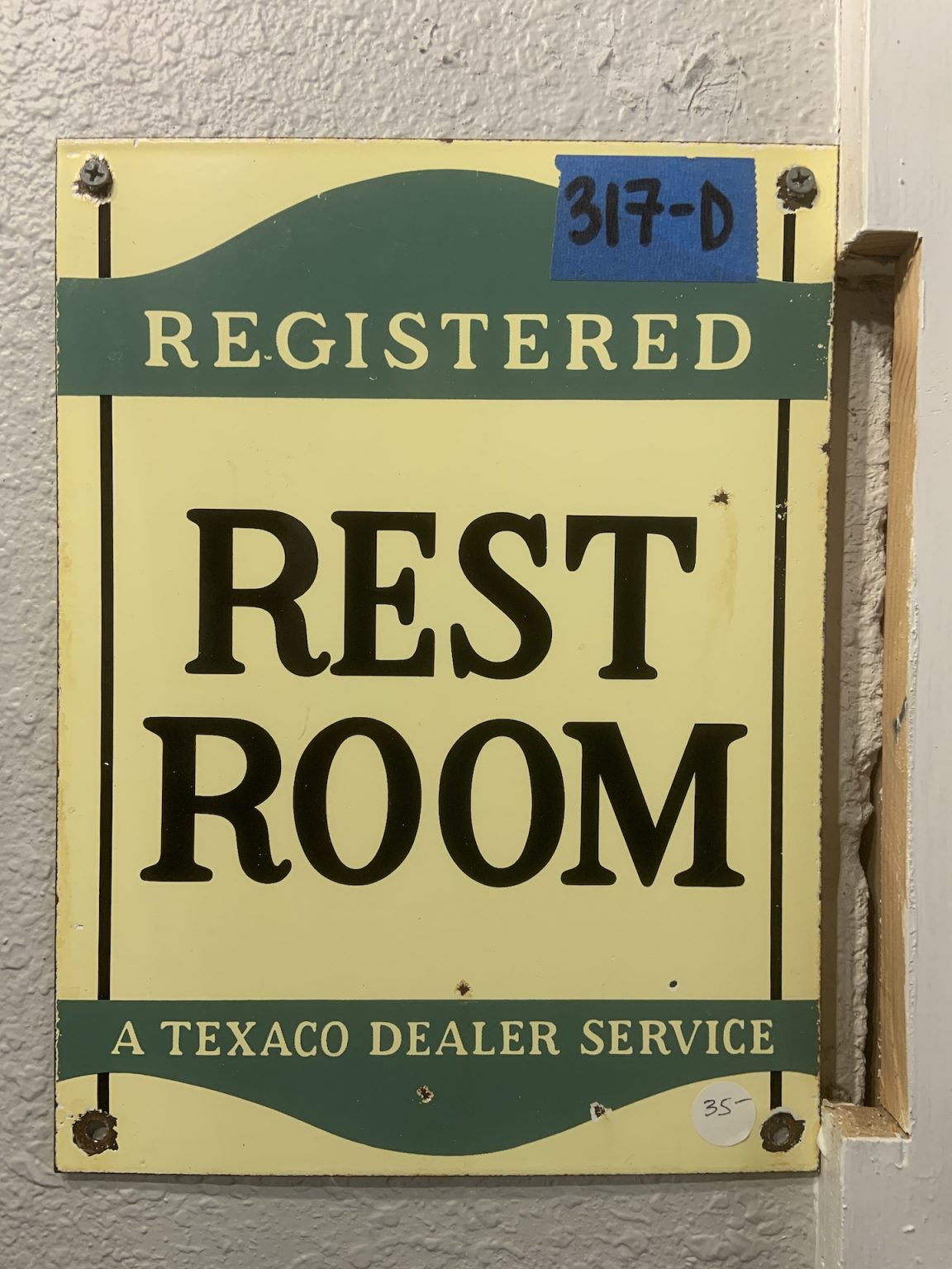 Texaco Dealer Service Restroom Sign – Texas Trucks and Classics