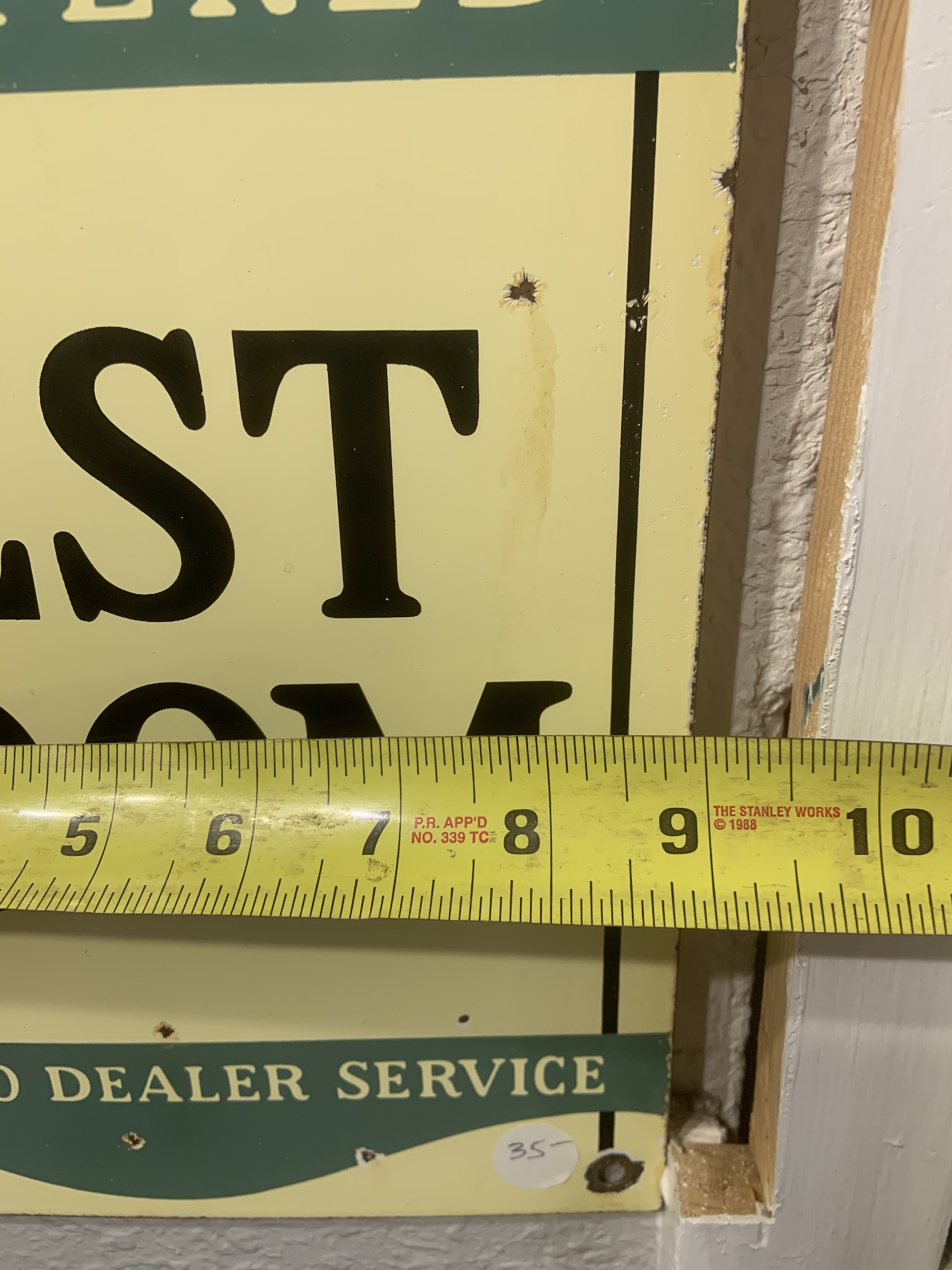 Texaco Dealer Service Restroom Sign – Texas Trucks and Classics