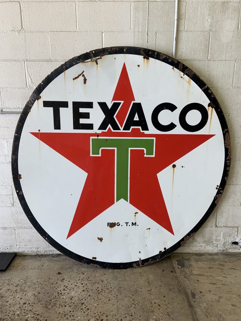 Texaco Sign (6′) – 1958 – Texas Trucks and Classics