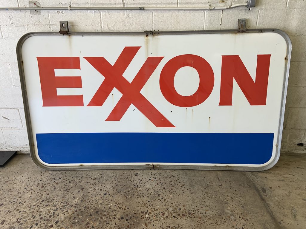 Double Sided Exxon Sign – Texas Trucks and Classics