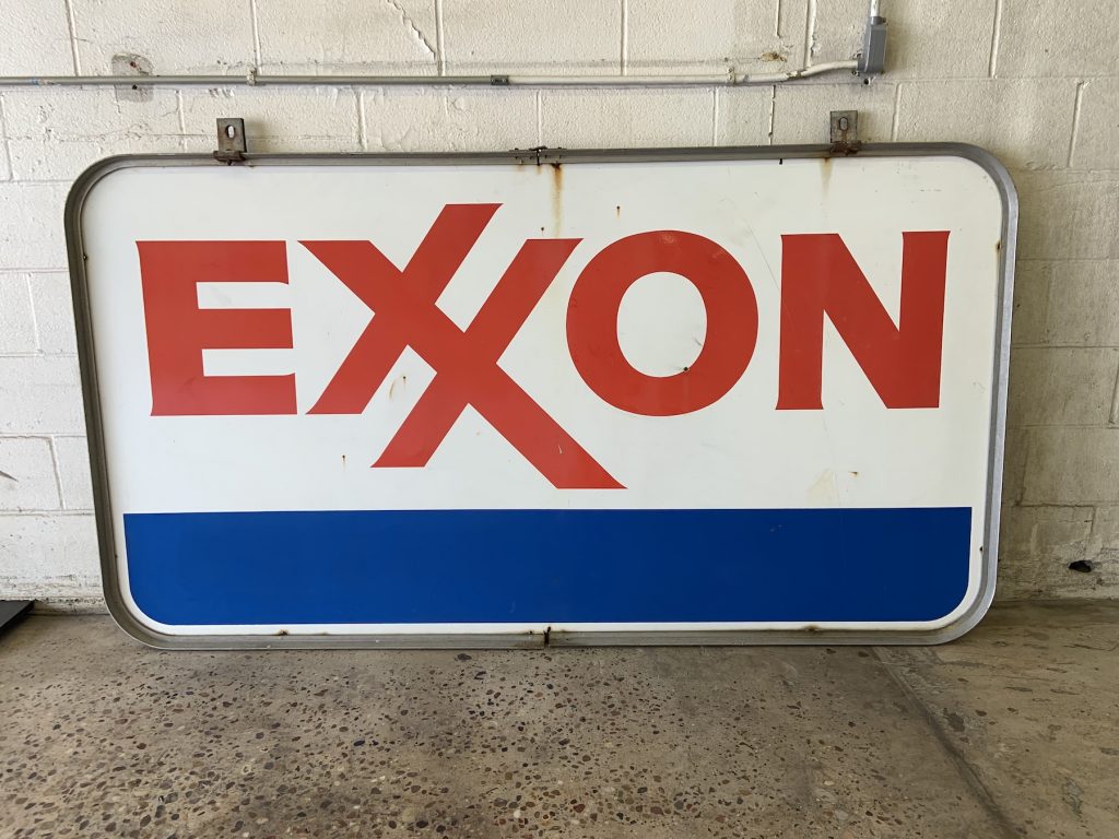 Double Sided Exxon Sign – Texas Trucks and Classics
