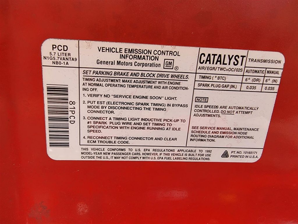 1992 Chevy Camaro Z28 (Heritage Edition) – Texas Trucks and Classics