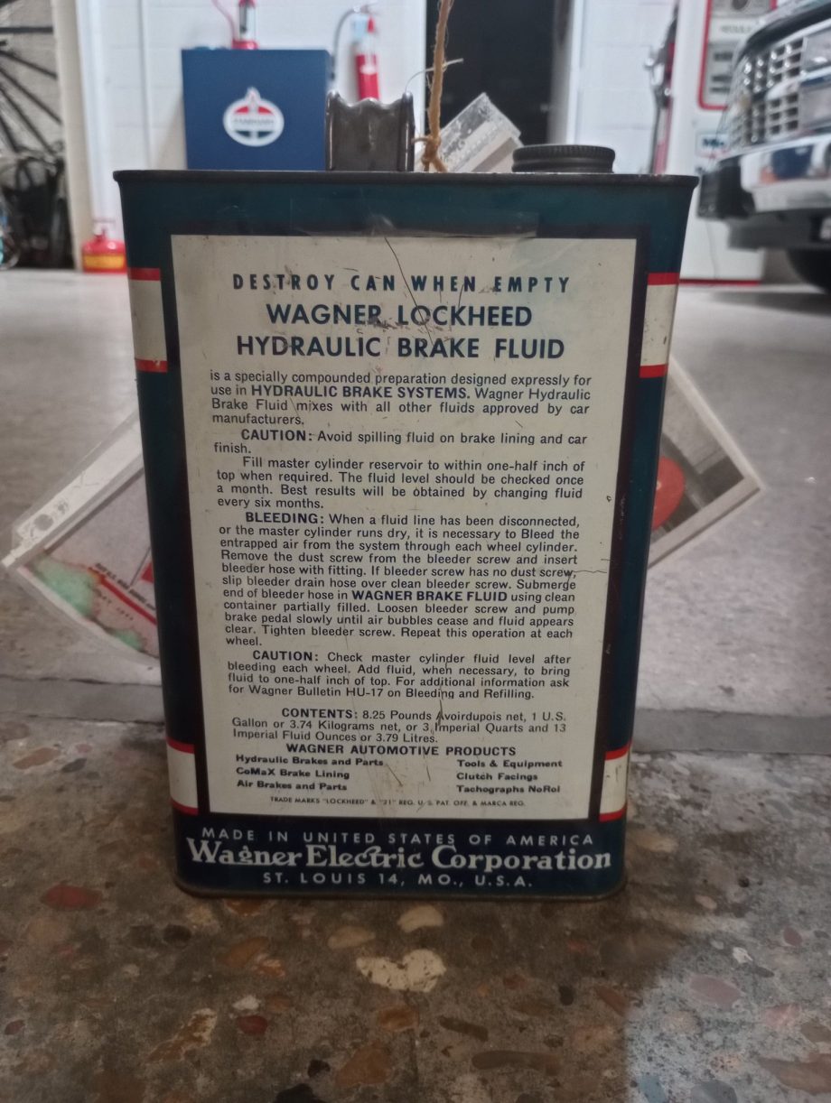 Wagner Brake Fluid Can – Texas Trucks and Classics