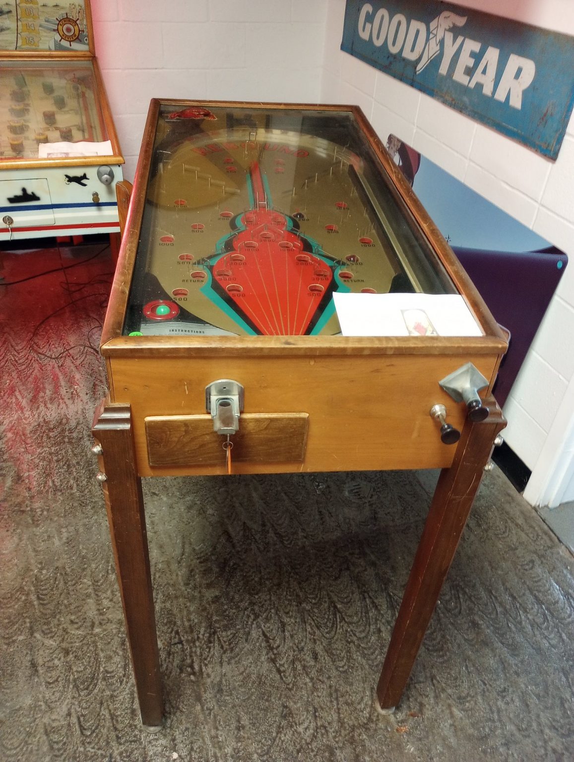 1934 Rebound Pinball Machine – Texas Trucks and Classics