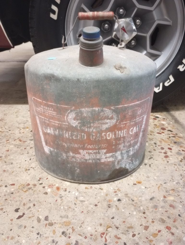 Galvanized Gasoline Can – Texas Trucks and Classics