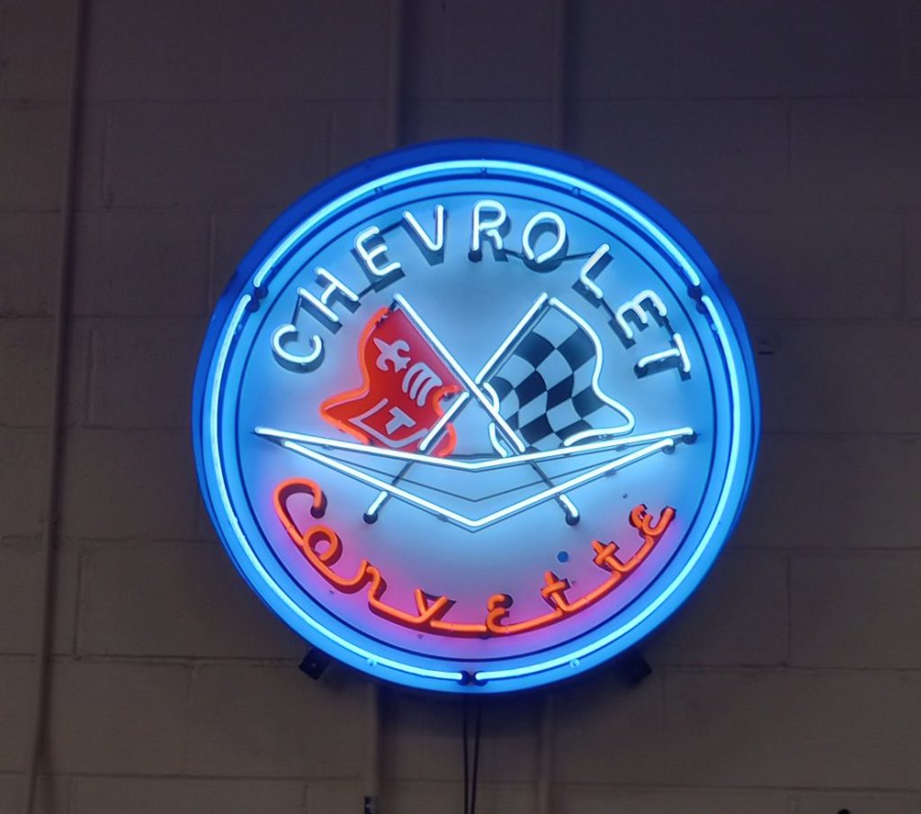 Chevrolet Corvette Neon Sign – Texas Trucks and Classics