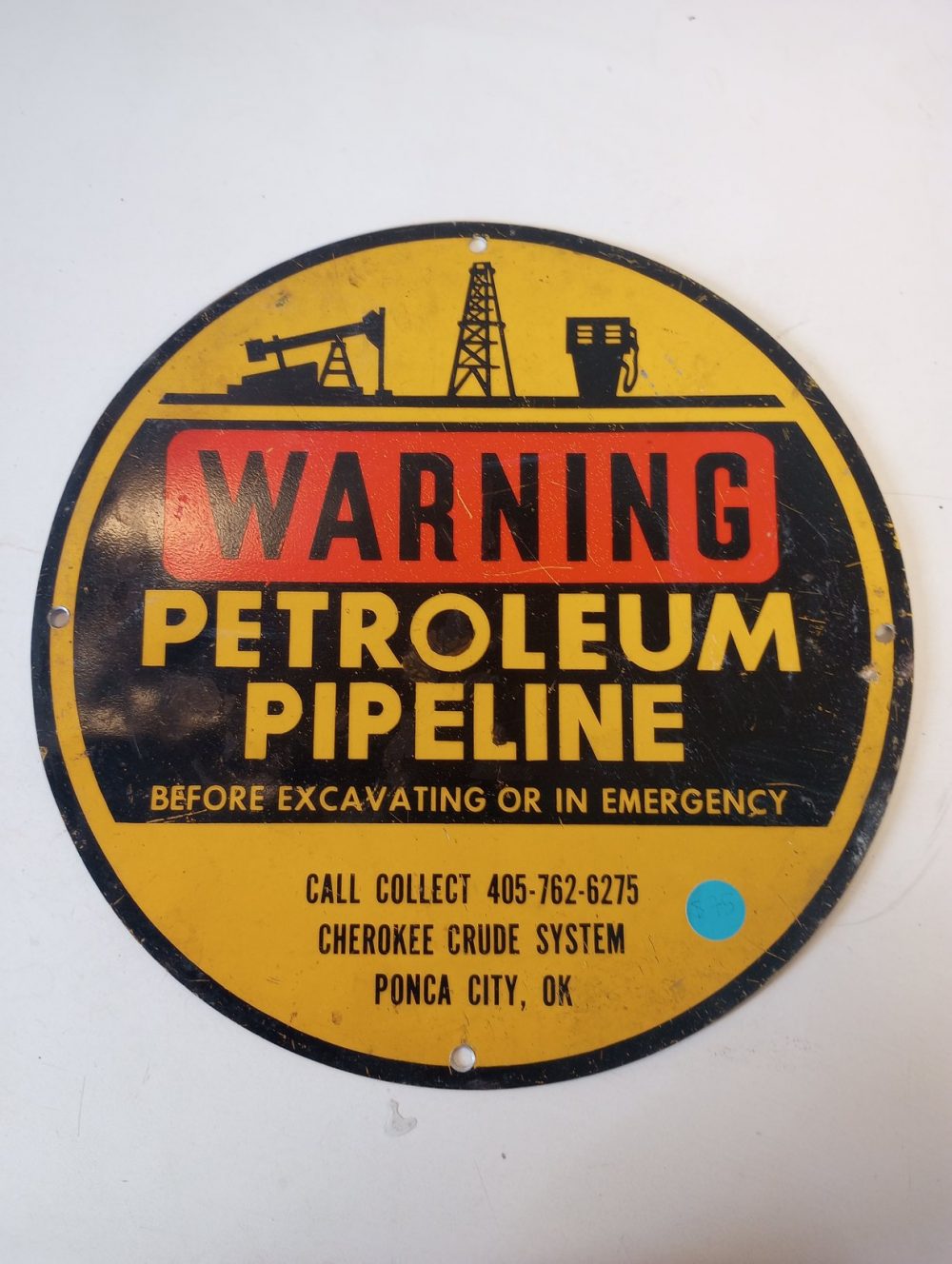 Warning Petroleum Pipeline Sign – Texas Trucks and Classics