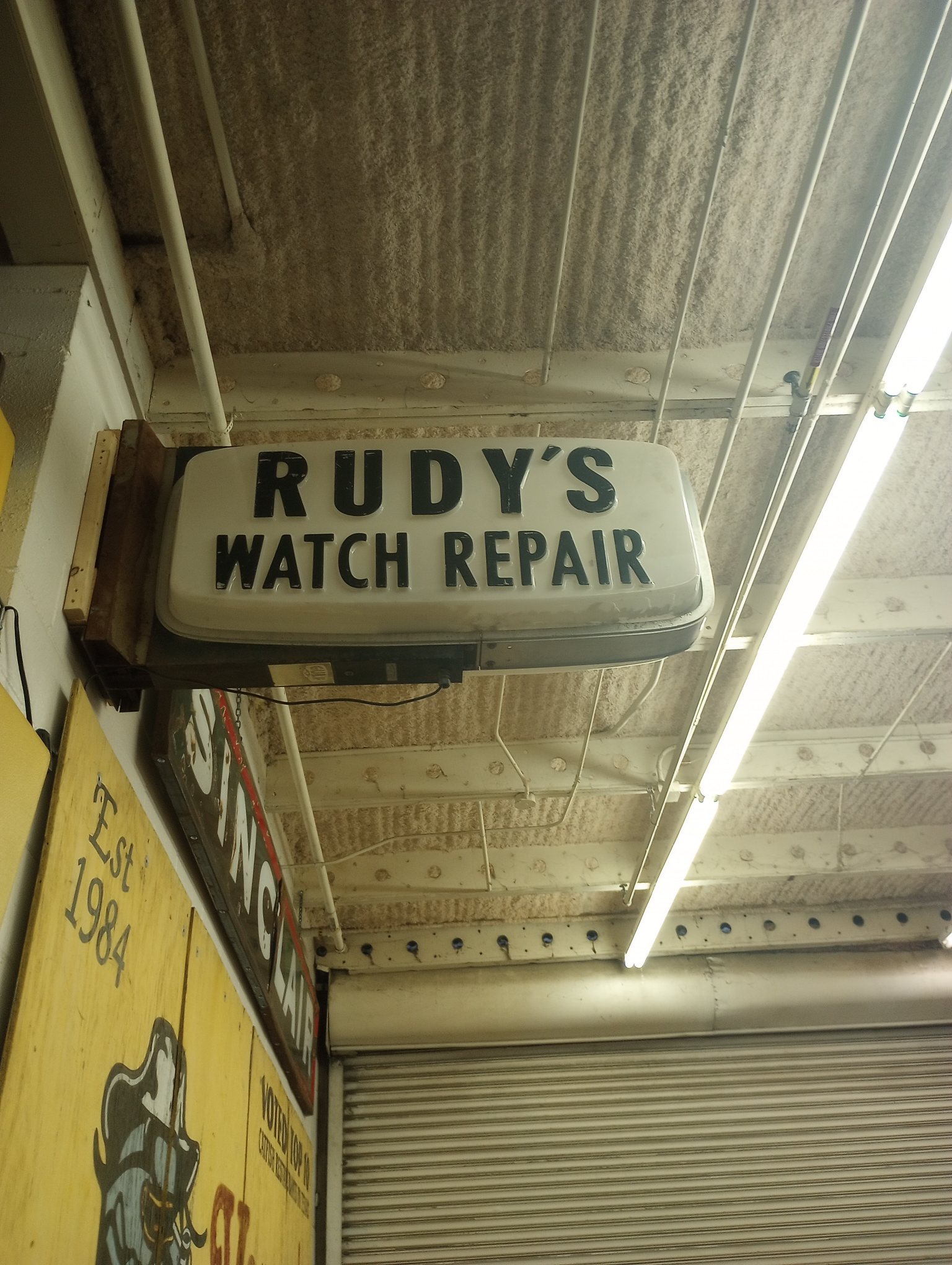 Rudy’s Watch Repair Light-up Sign – Texas Trucks and Classics