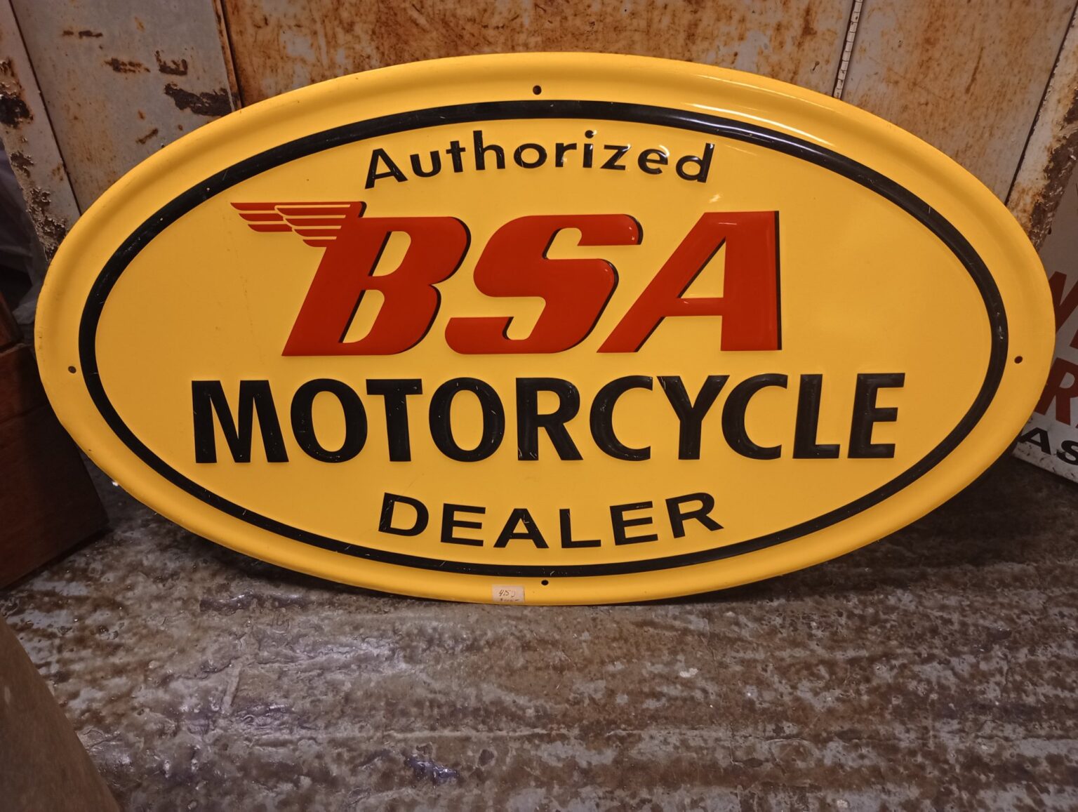BSA Motorcycle Sign – Texas Trucks and Classics