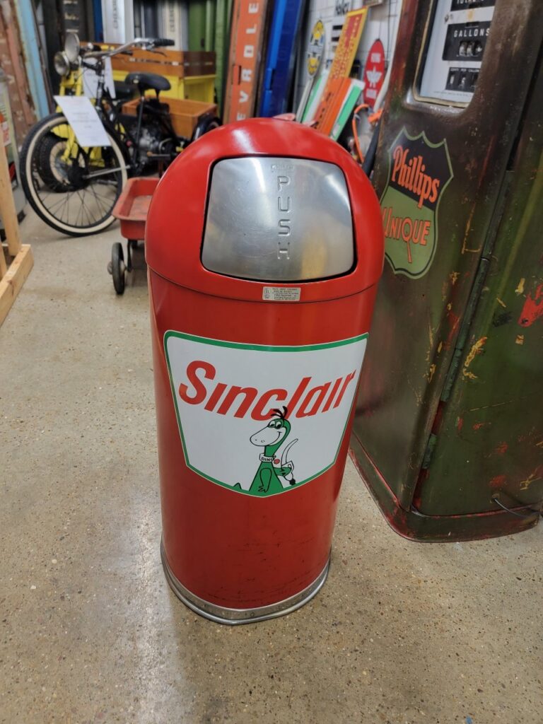 Sinclair Gas Station Trash Can – Texas Trucks and Classics