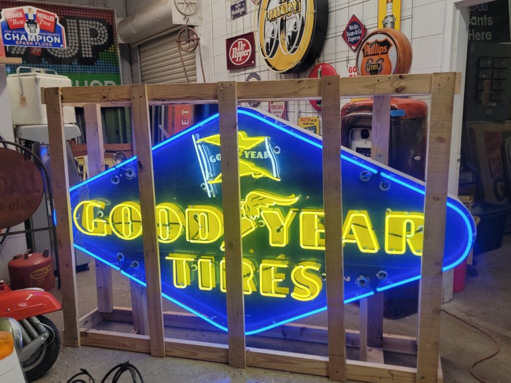 Goodyear Neon Sign – Texas Trucks and Classics