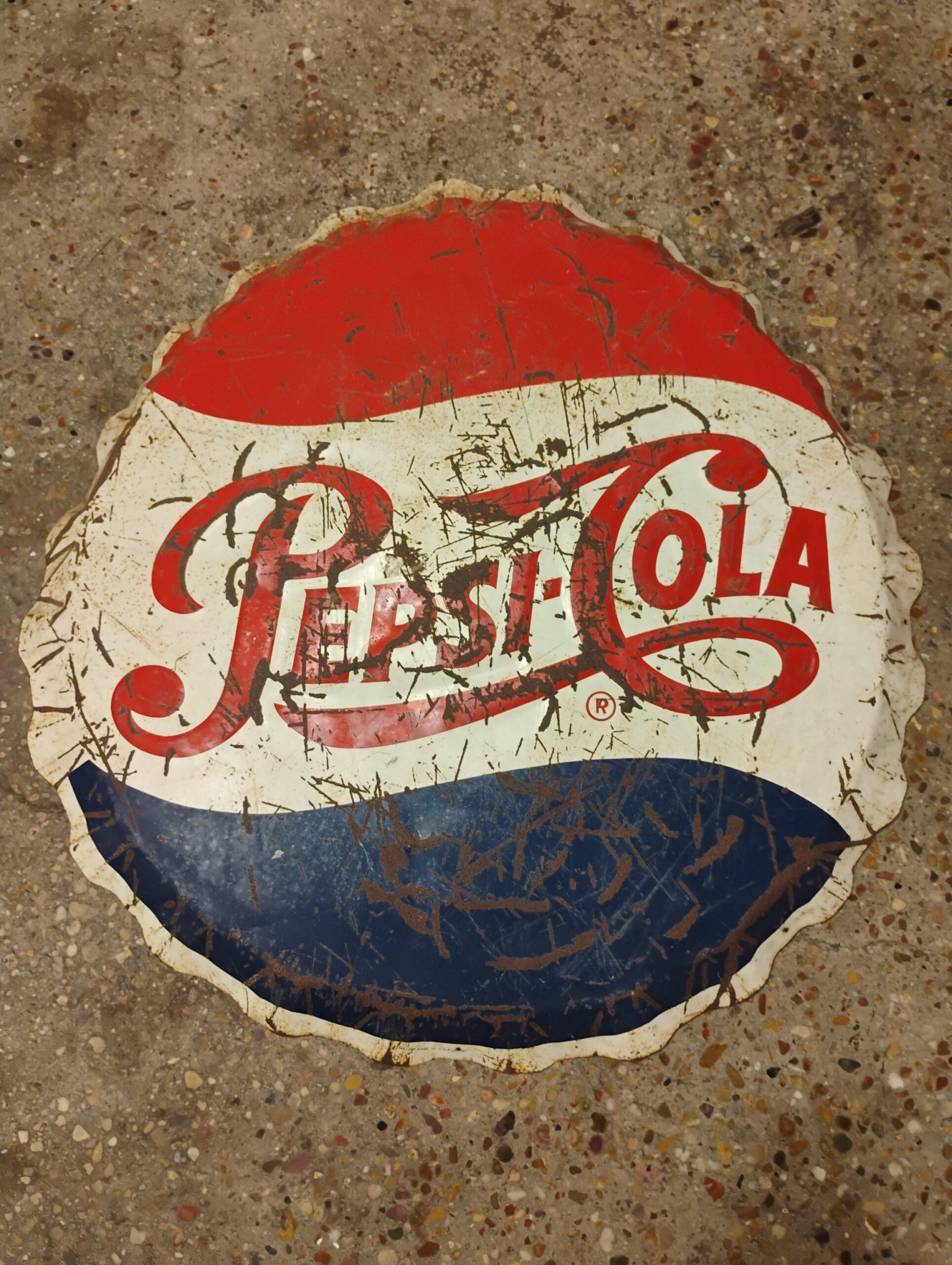 Pepsi Cola Button Sign – Texas Trucks and Classics